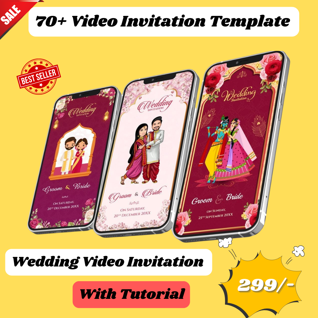 70+ Premium Wedding Video Invitation – Preset Shop